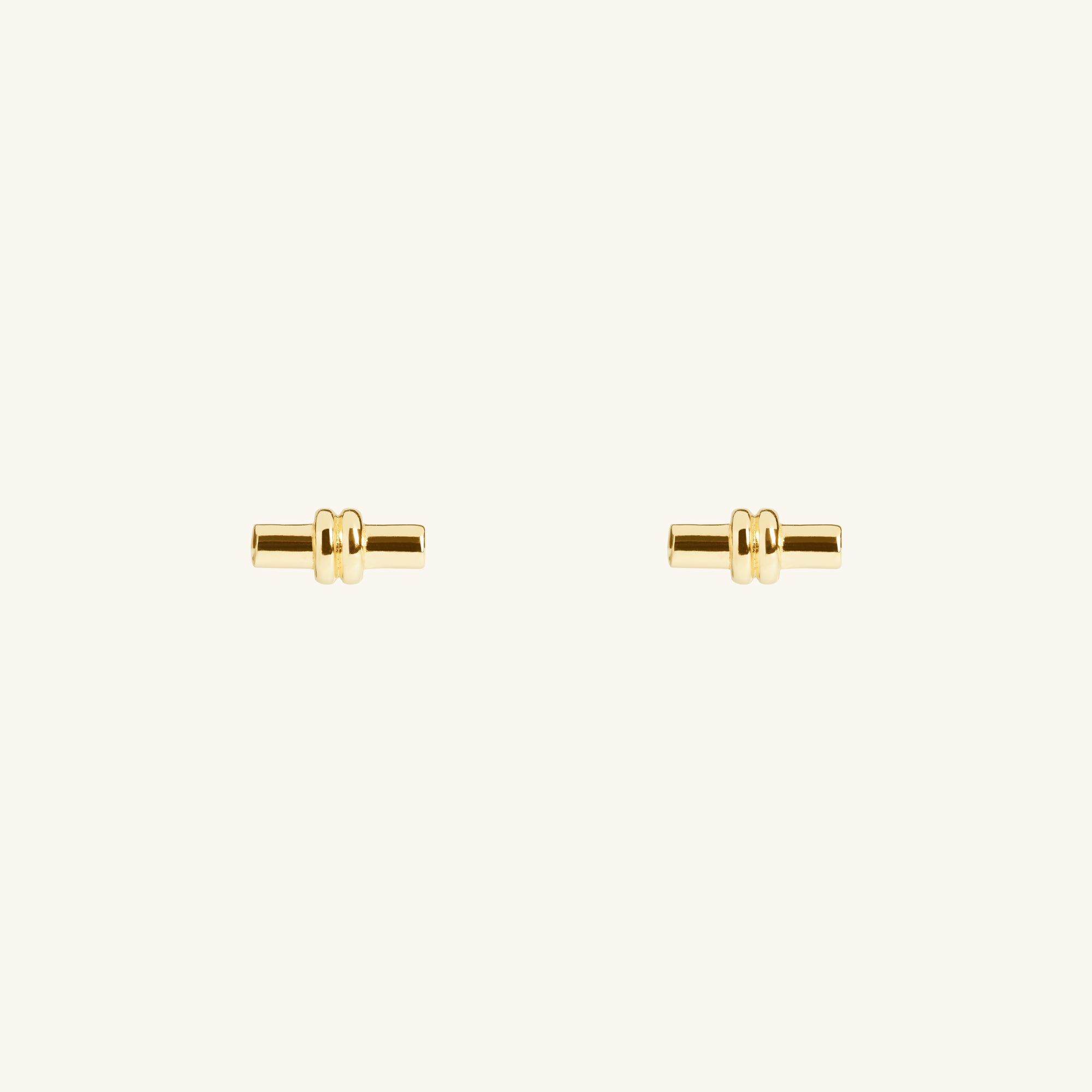 T Bar Studs, 18ct Gold-Plated Vermeil On Sterling Silver, Women's Small Earrings – Muru Jewellery