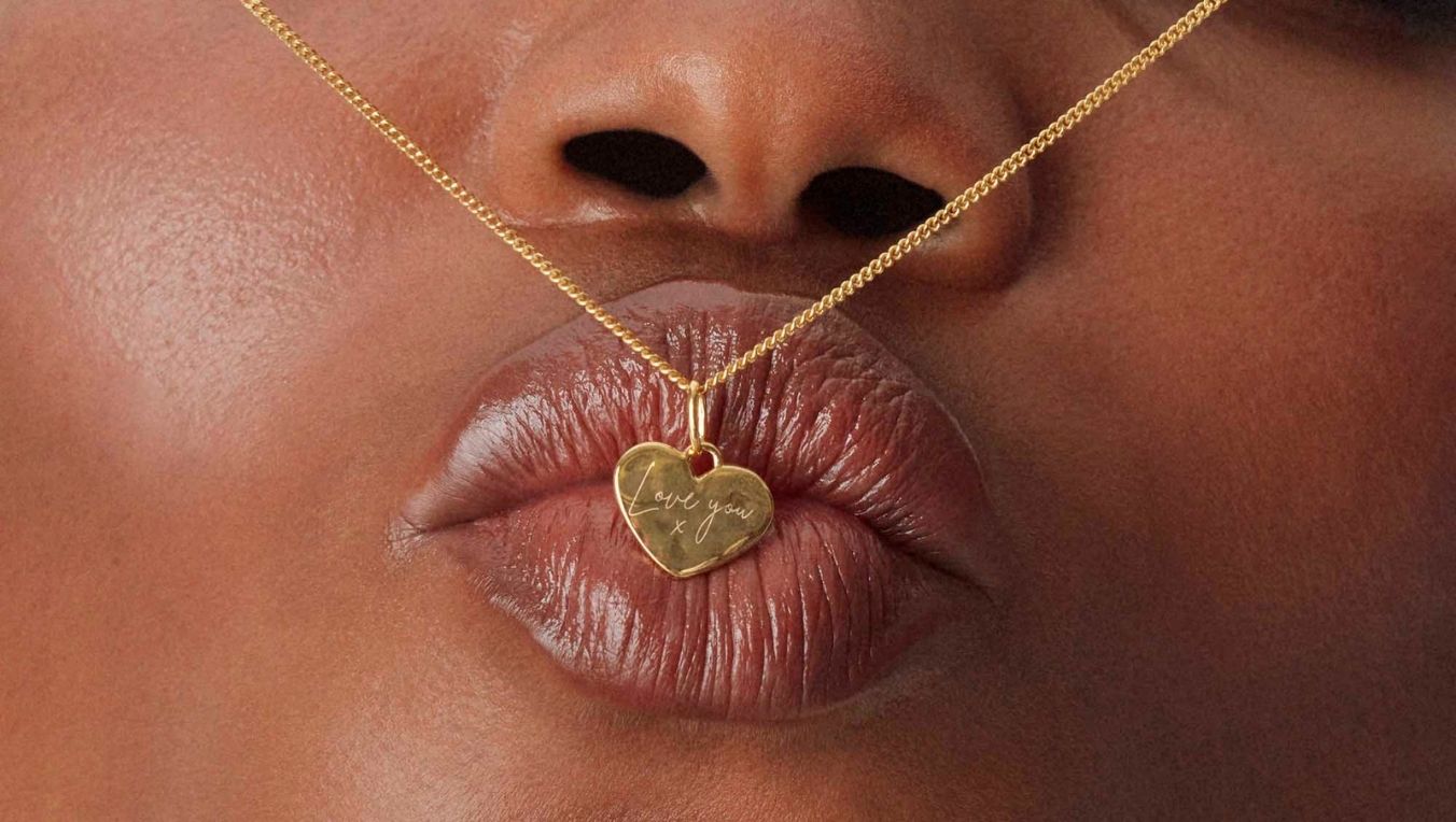 Personalised Heart Necklaces | Engraved Heart Necklaces | Engraved ...