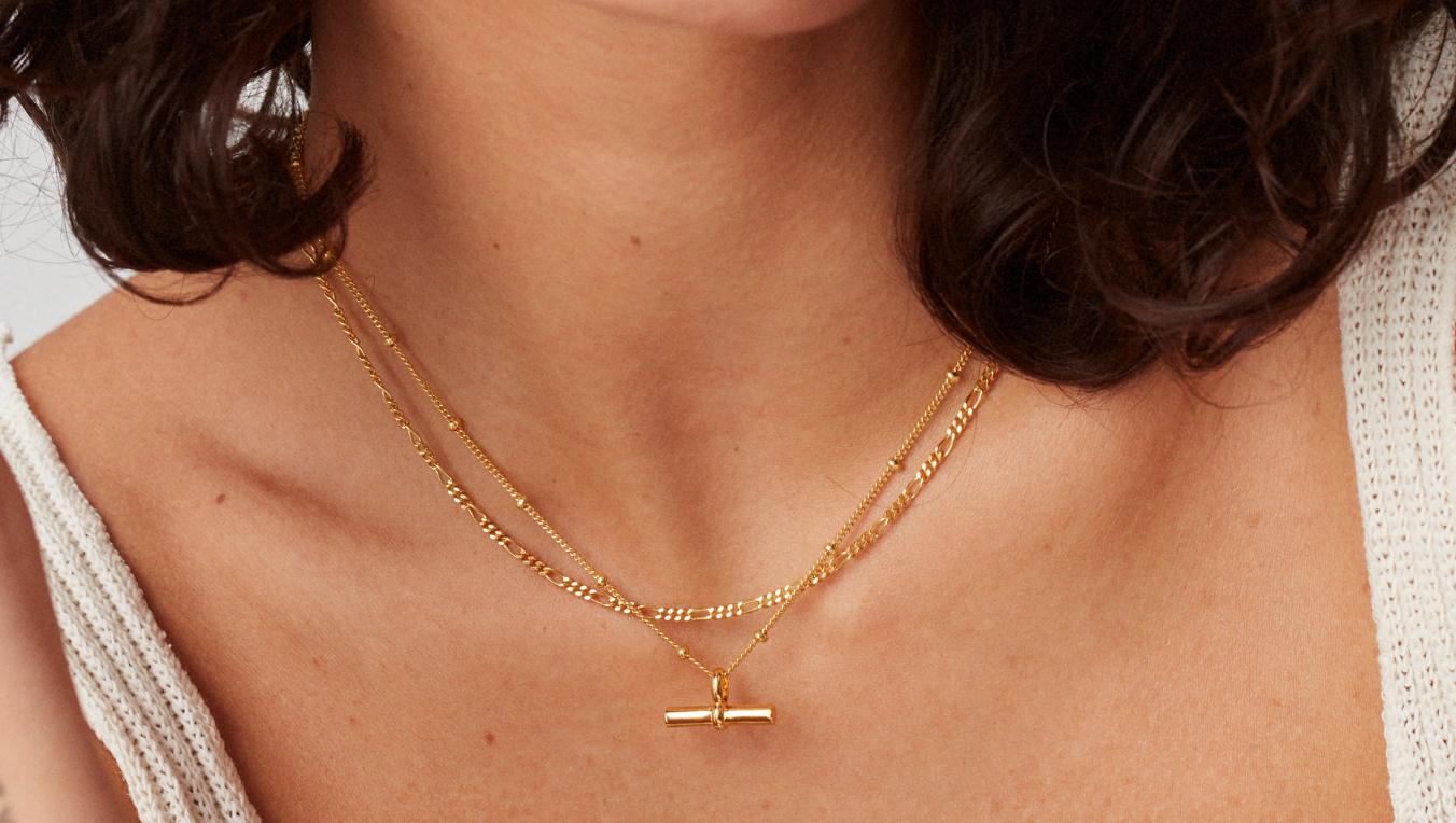 T Bar Necklaces | Gold T Bar Necklaces | Silver T Bar Necklaces – Muru ...