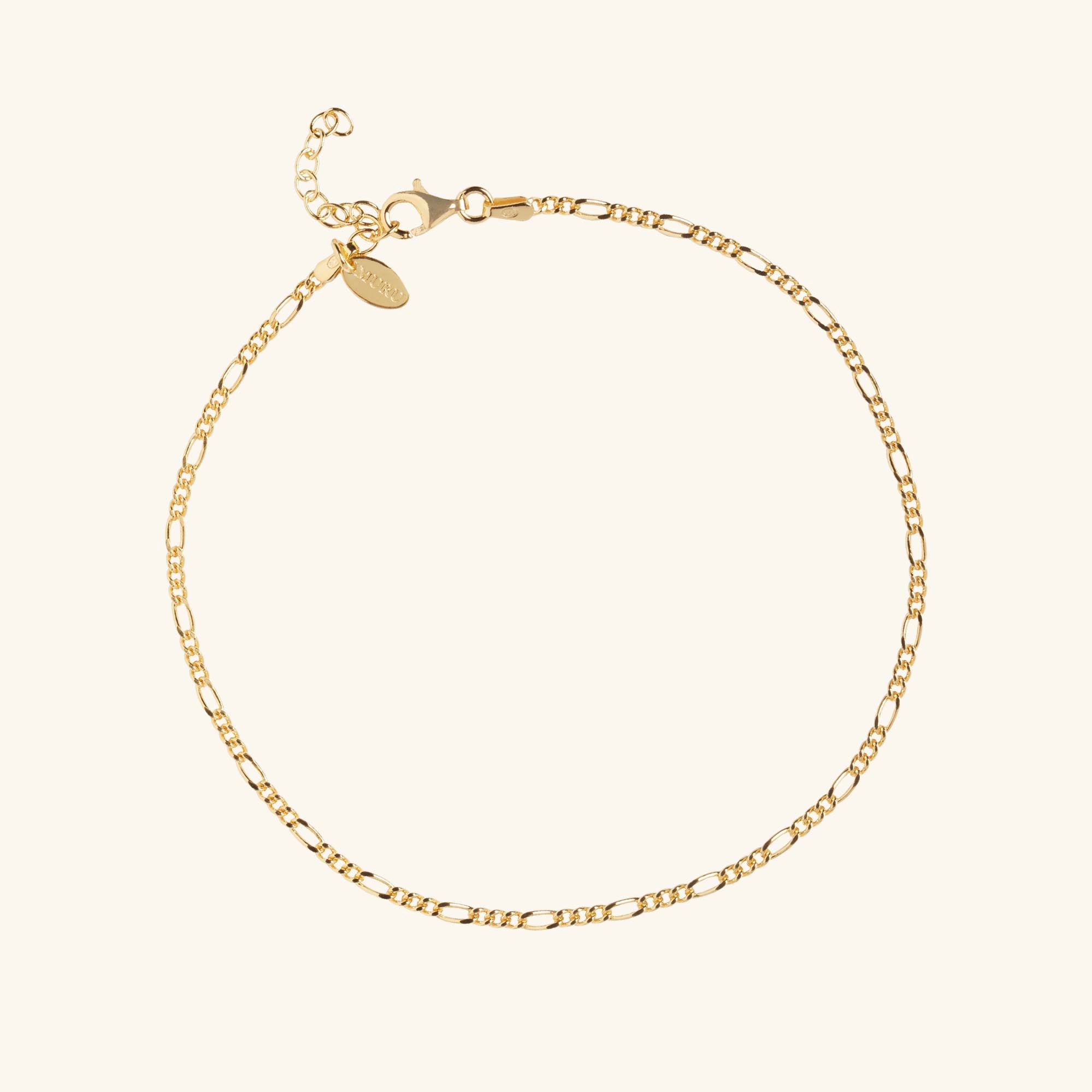 Figaro, 18ct Gold-Plated Vermeil On Sterling Silver, Women's Figaro ...