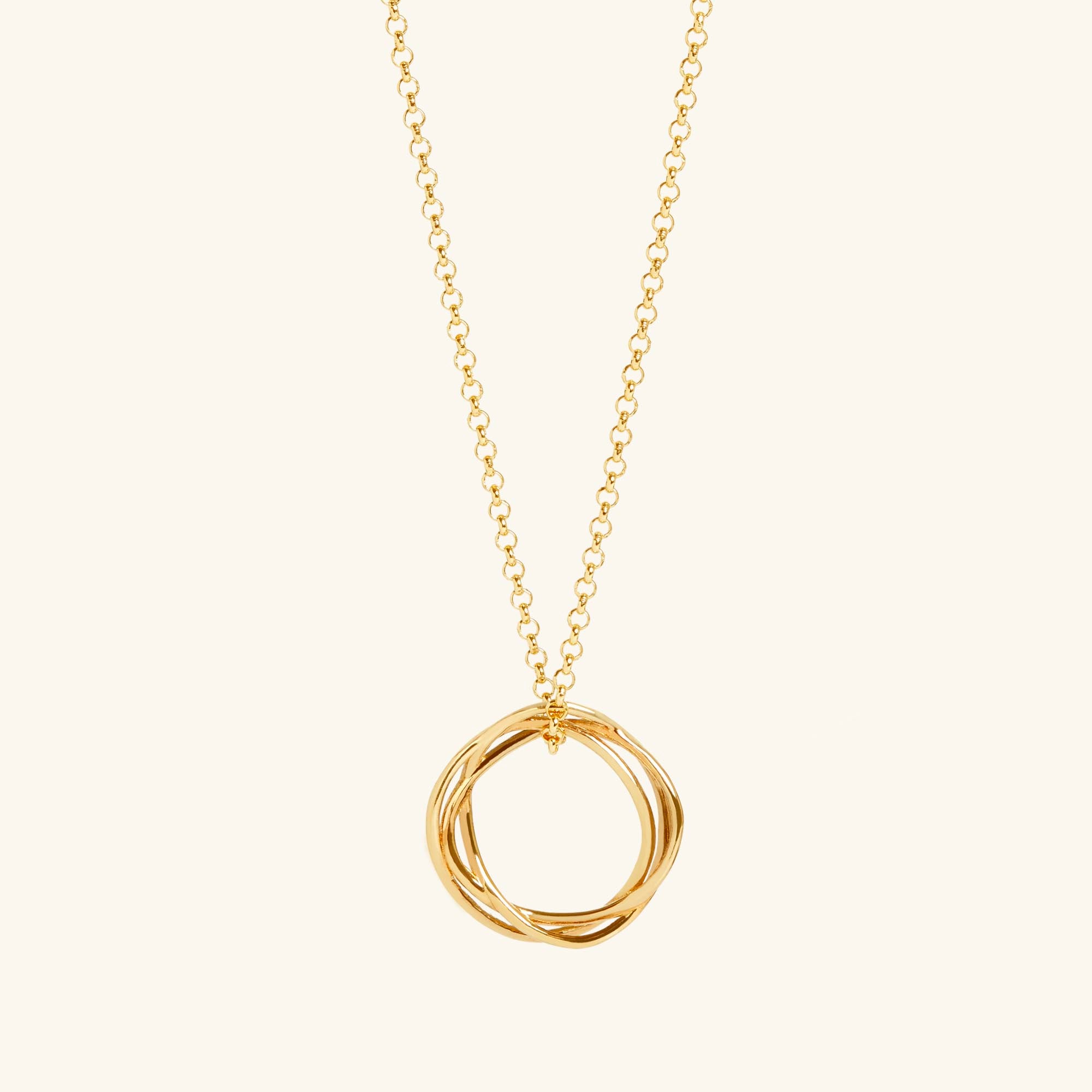 Karma Circle, 18ct Gold-Plated Vermeil On Sterling Silver, Women's ...