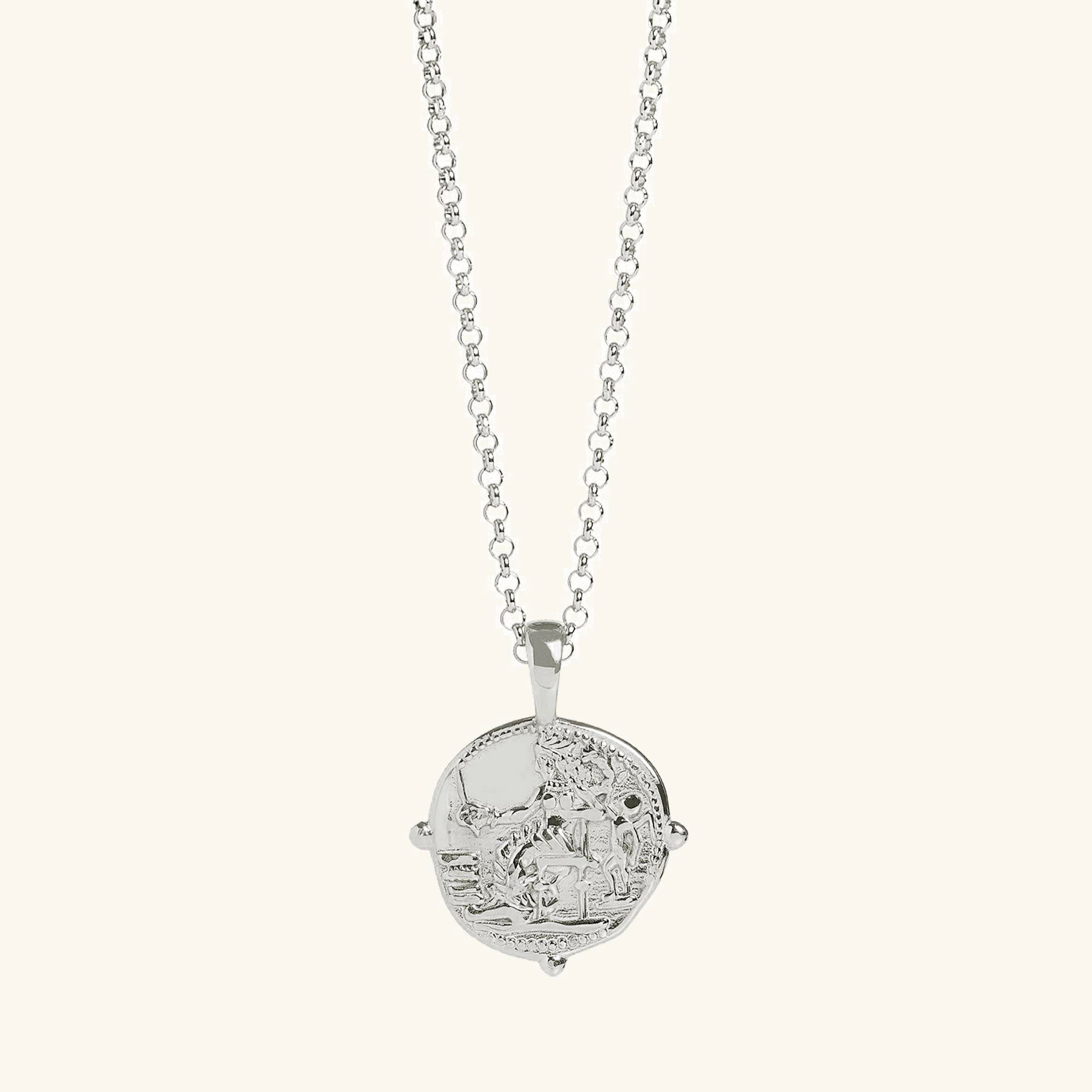Aphrodite Coin, Sterling Silver, Women's Necklace – Muru Jewellery
