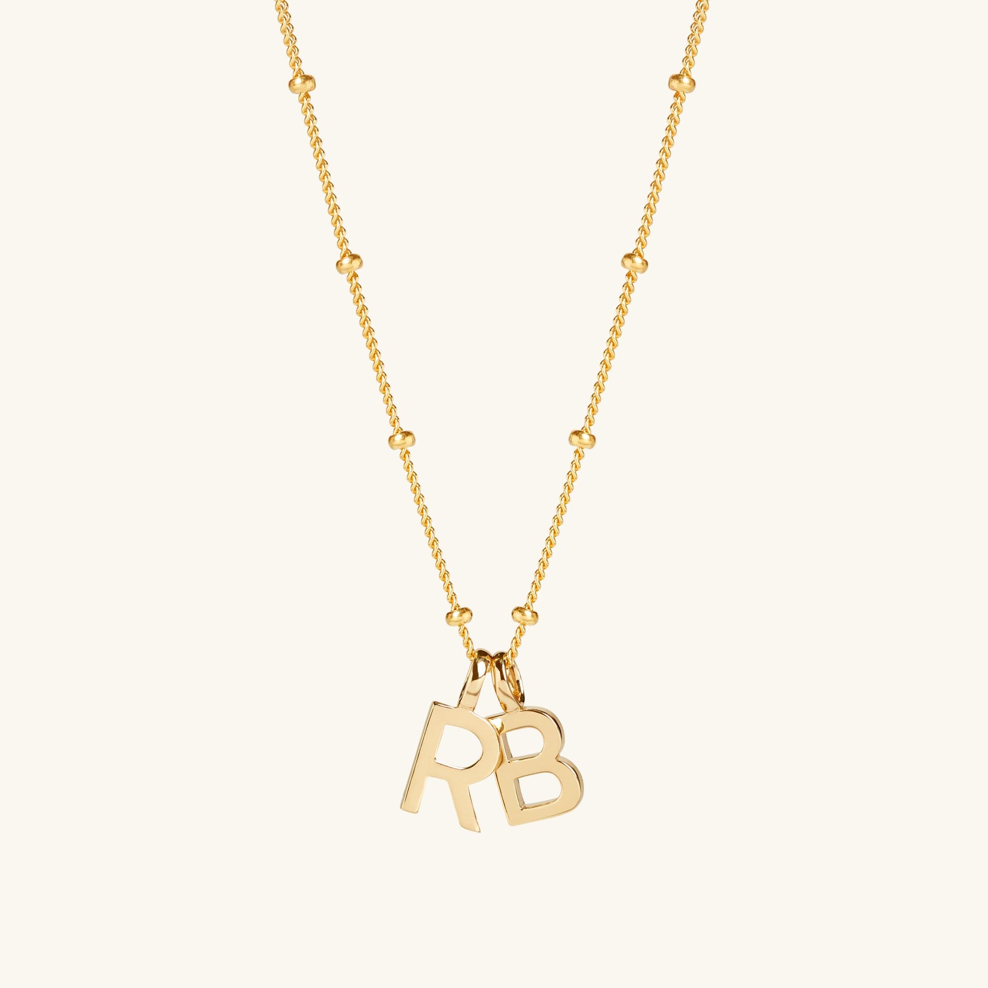 Double Letter, 18ct Gold-Plated Vermeil On Sterling Silver, Women's ...